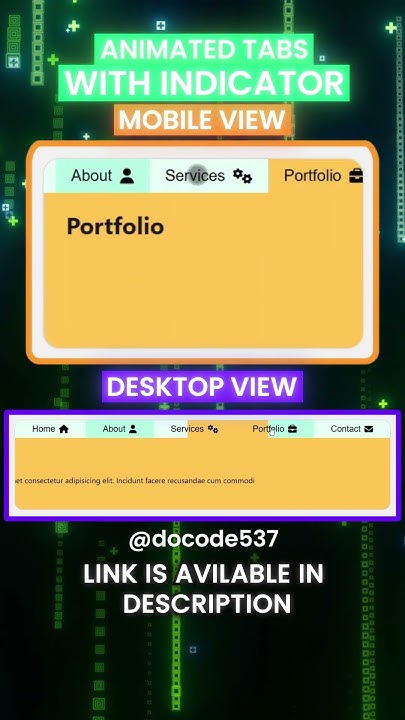 🔥 Magic Navigation Menu with Smooth GSAP Tab Animation | HTML, CSS & JavaScript #webdevelopment ...