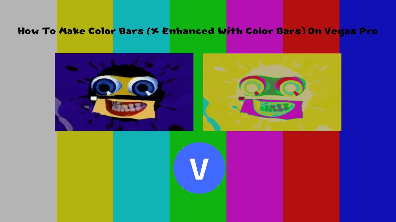 How To Make Color Bars (X Enhanced With Color Bars) On Vegas Pro - YouTube