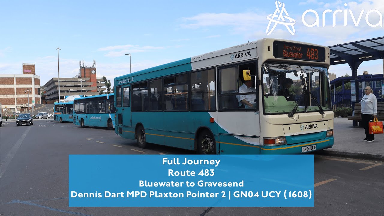 Full Journey | Route 483 to Gravesend | Dennis Dart MPD Plaxton Pointer ...