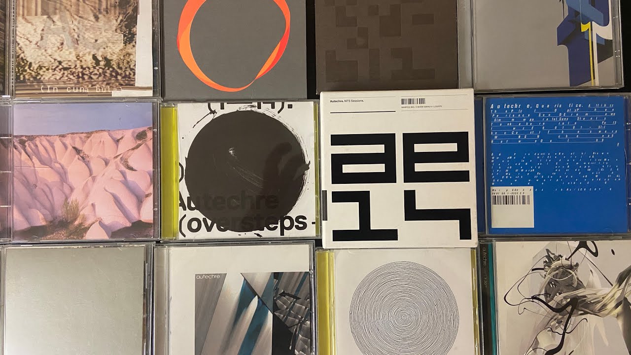 My Autechre CD collection year by year 90s to 20s - YouTube