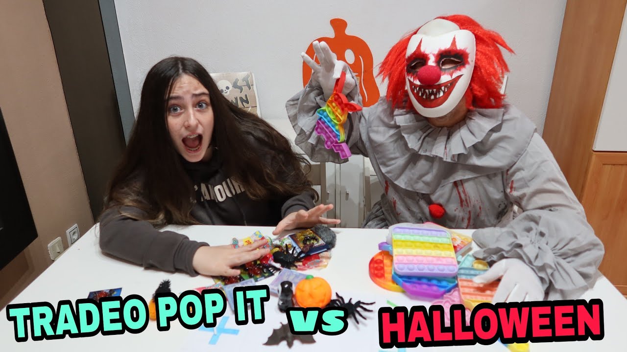 TRADEO POP IT CON EL PAYASO EN HALLOWEEN - YouTube