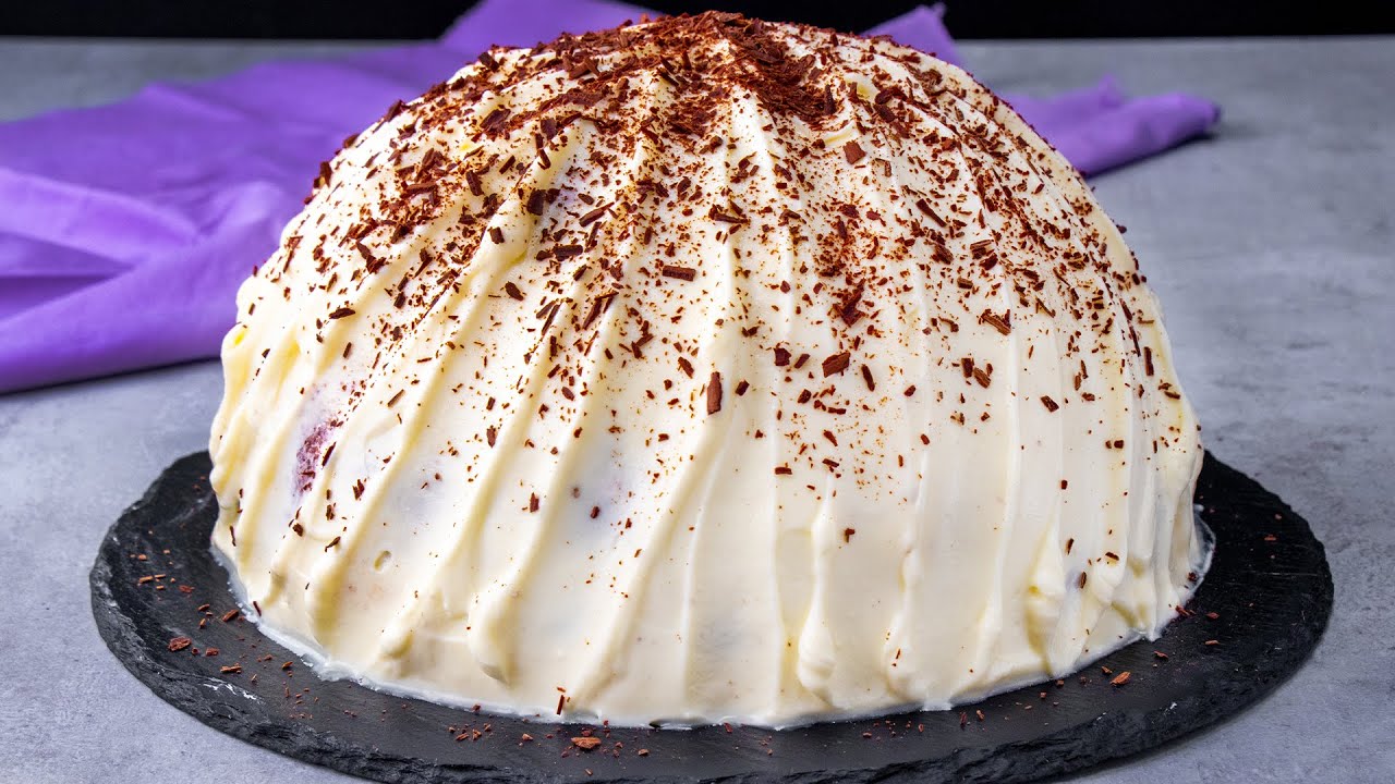 A dessert with an irresistible taste: "Glacier" cake. A delight that ...