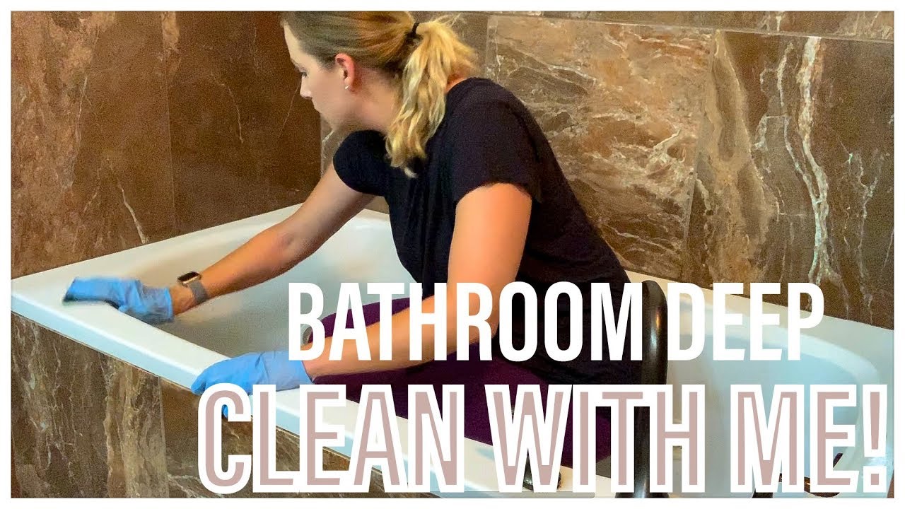 DEEP CLEANING MASTER BATH 2019 - YouTube