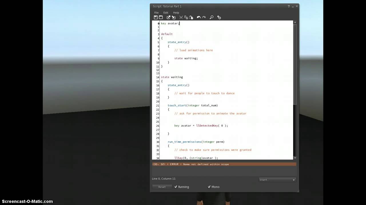 Sl Scripting Part 5 Scope Youtube 3451