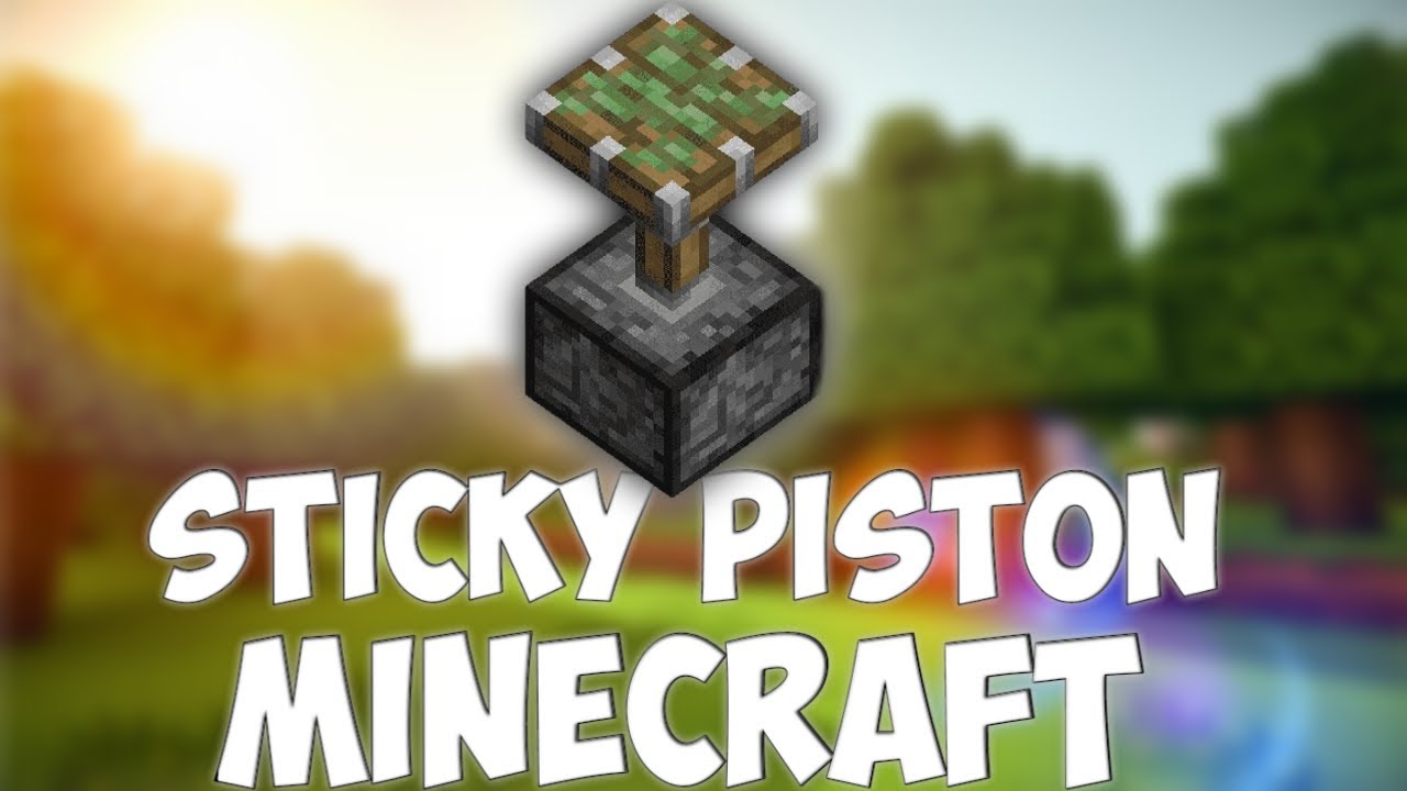 Tutorial How to Make STICKY PISTON in MINECRAFT | TUTORIAL VIDEO Sticky ...