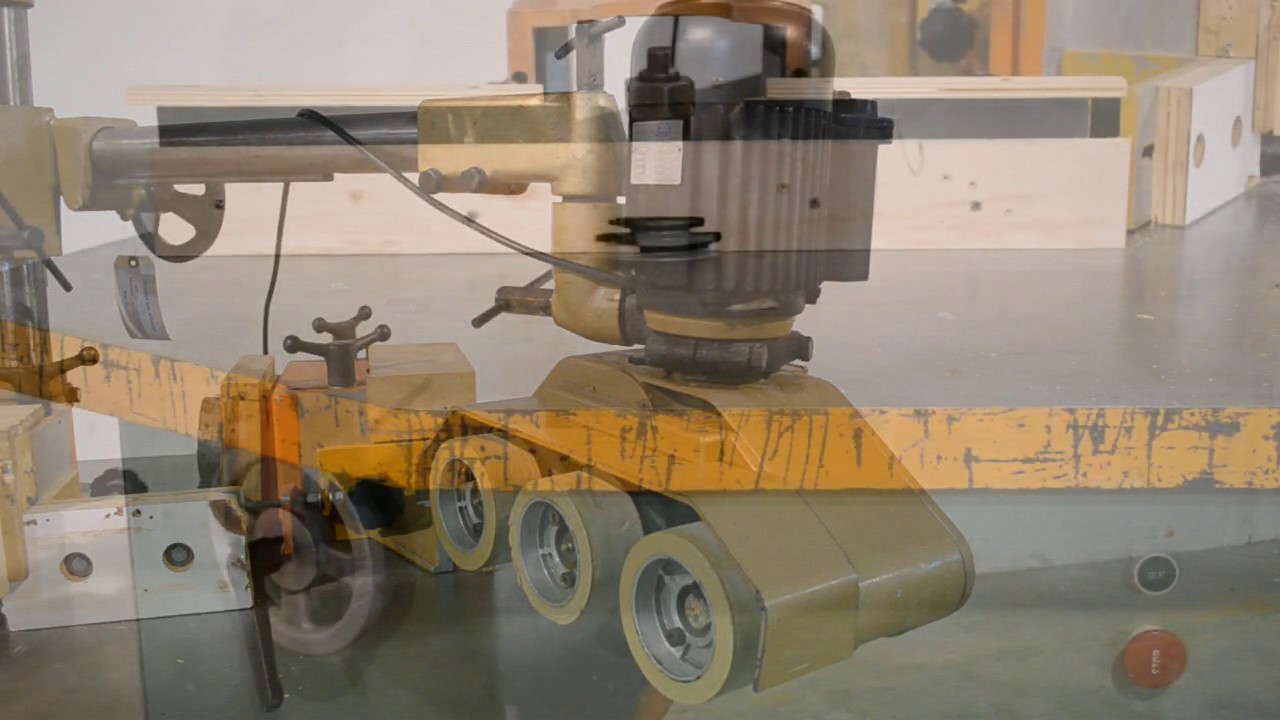 Ritter R30 Raised Panel 3 Spindle Shaper Door Machine w/ Power Feeder ...