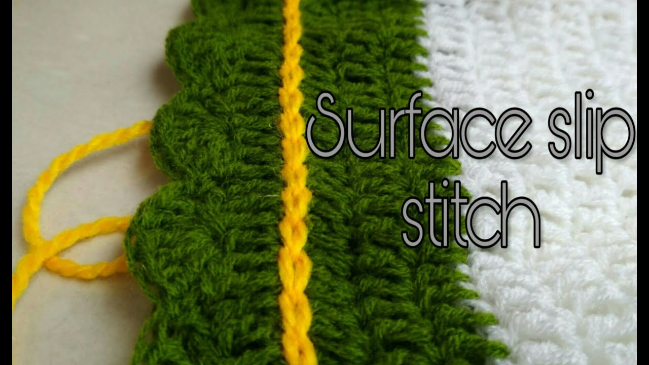 Chain stitch Embroidery |Surface Slip Stitch / Crochet - YouTube