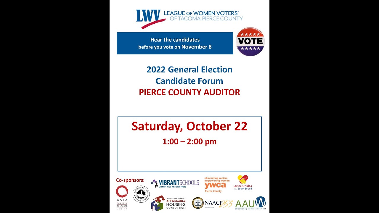 Candidate Forum - Pierce County Auditor - YouTube