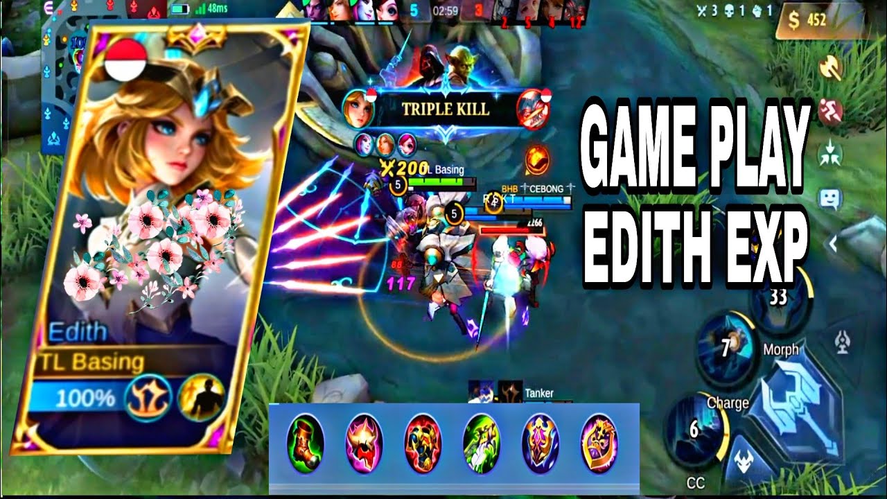 CARA MENGGUNAKAN COMBO SKILL EDITH !!! EDITH EXP - YouTube