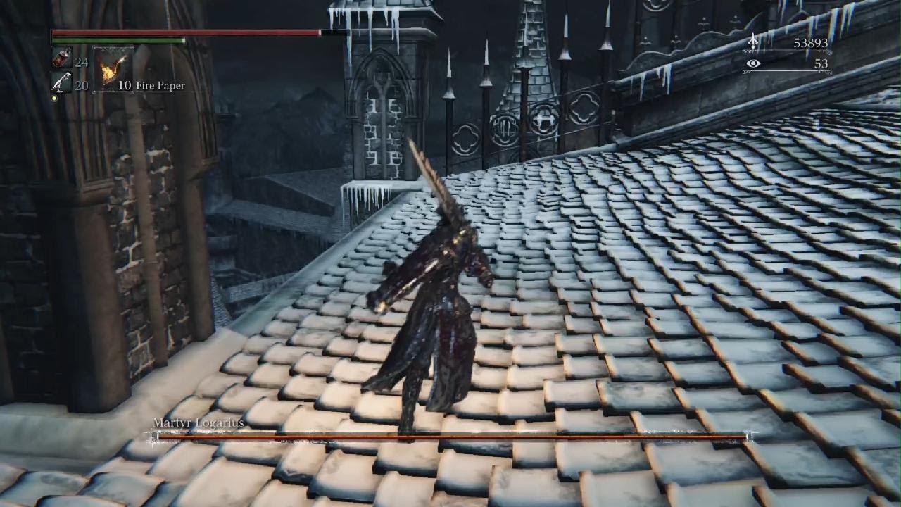 Bloodborne Fight Boss Martyr Logarius - YouTube