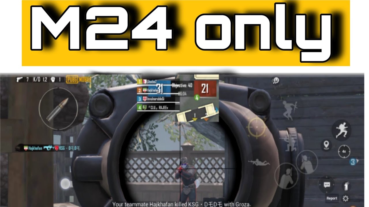 M24 only | pubg Mobile #3 - YouTube