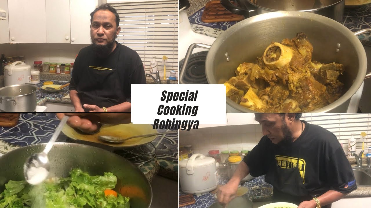 How to cook Bone Mutton Curry | Cooking In Rohingya | Bone Mutton Curry ...