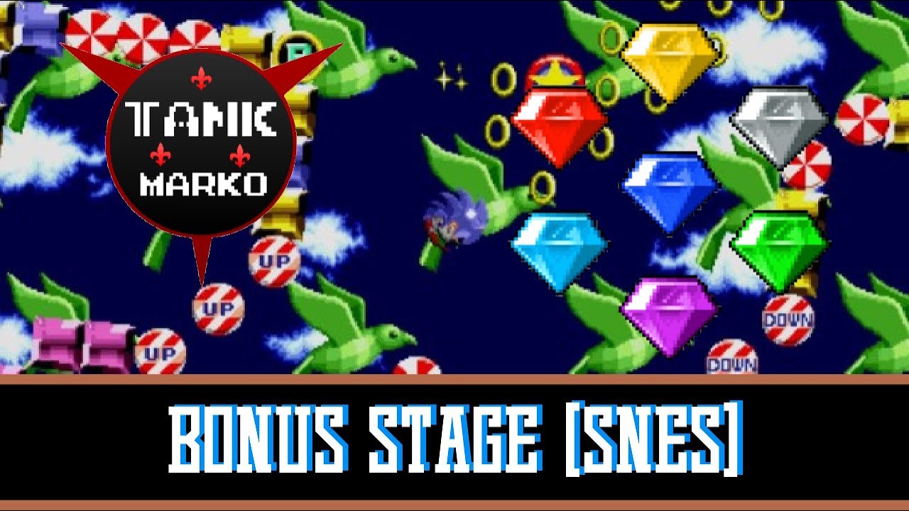 Sonic The Hedgehog - Bonus Stage | [16-bit] Super Nintendo / SPC700 ...
