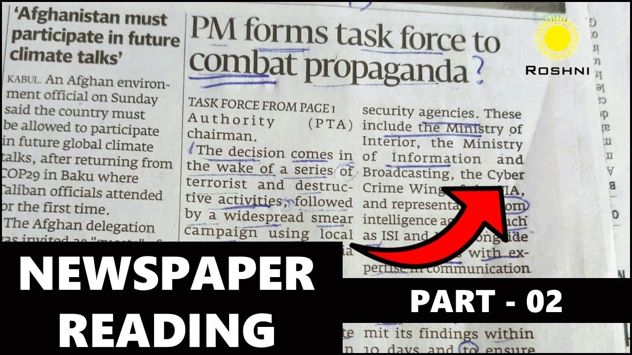 Newspaper Reading || Learn English Through newspaper Reading || English ...