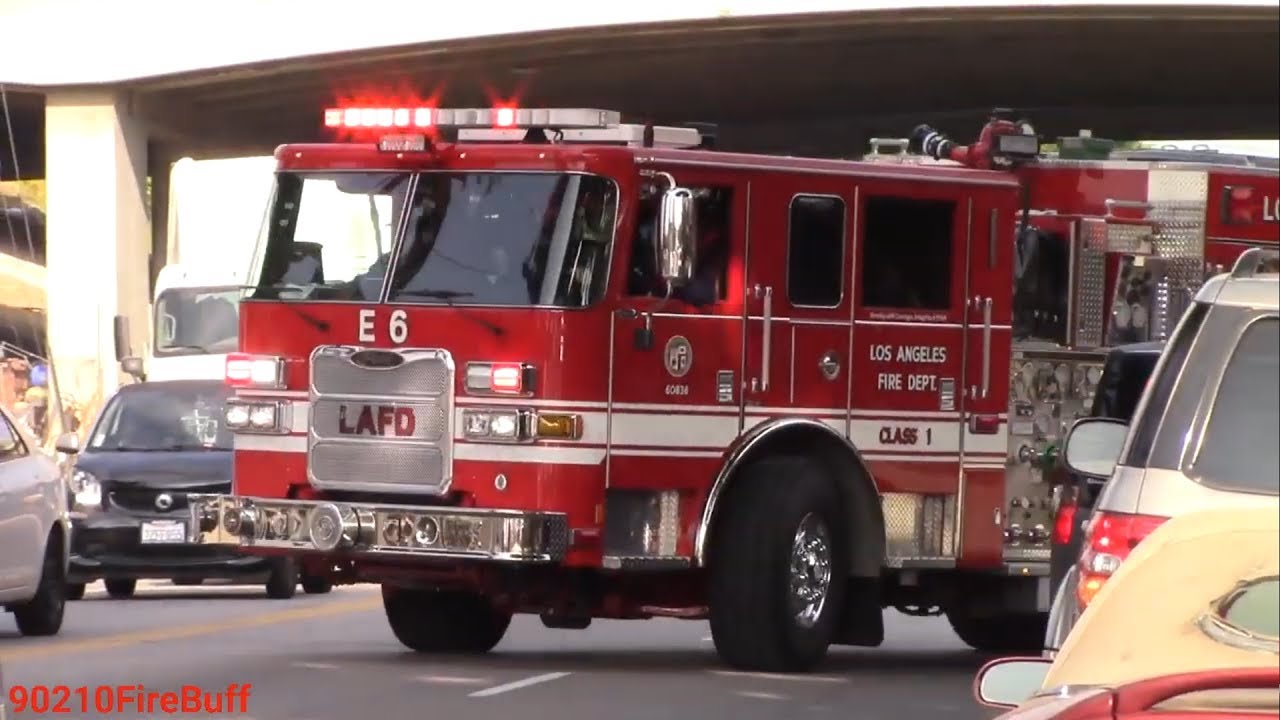 LAFD NEW Engine 6 Responding - YouTube