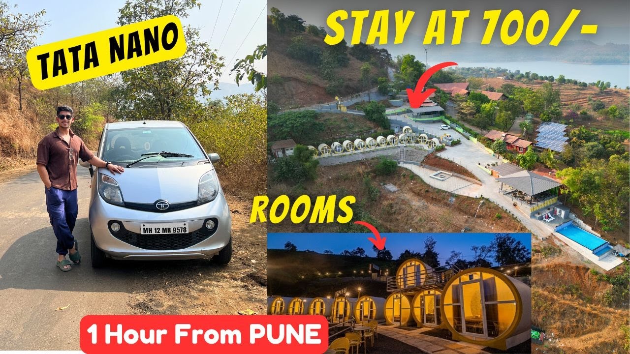 Trip In TATA NANO To an Amazing Budget RESORT At Just 700/- | BEST STAY ...