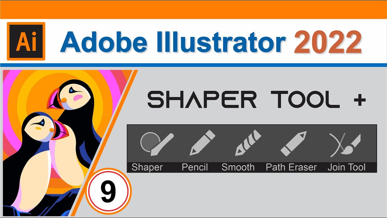 Adobe Illustrator CC 2022 Shaper, Pencil, Smooth, Path, and Join tools ...