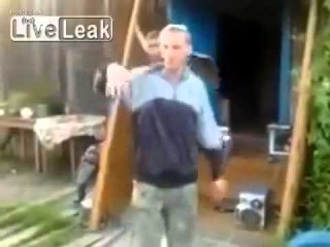 Russian girl gets smashed in the face by shovel - YouTube