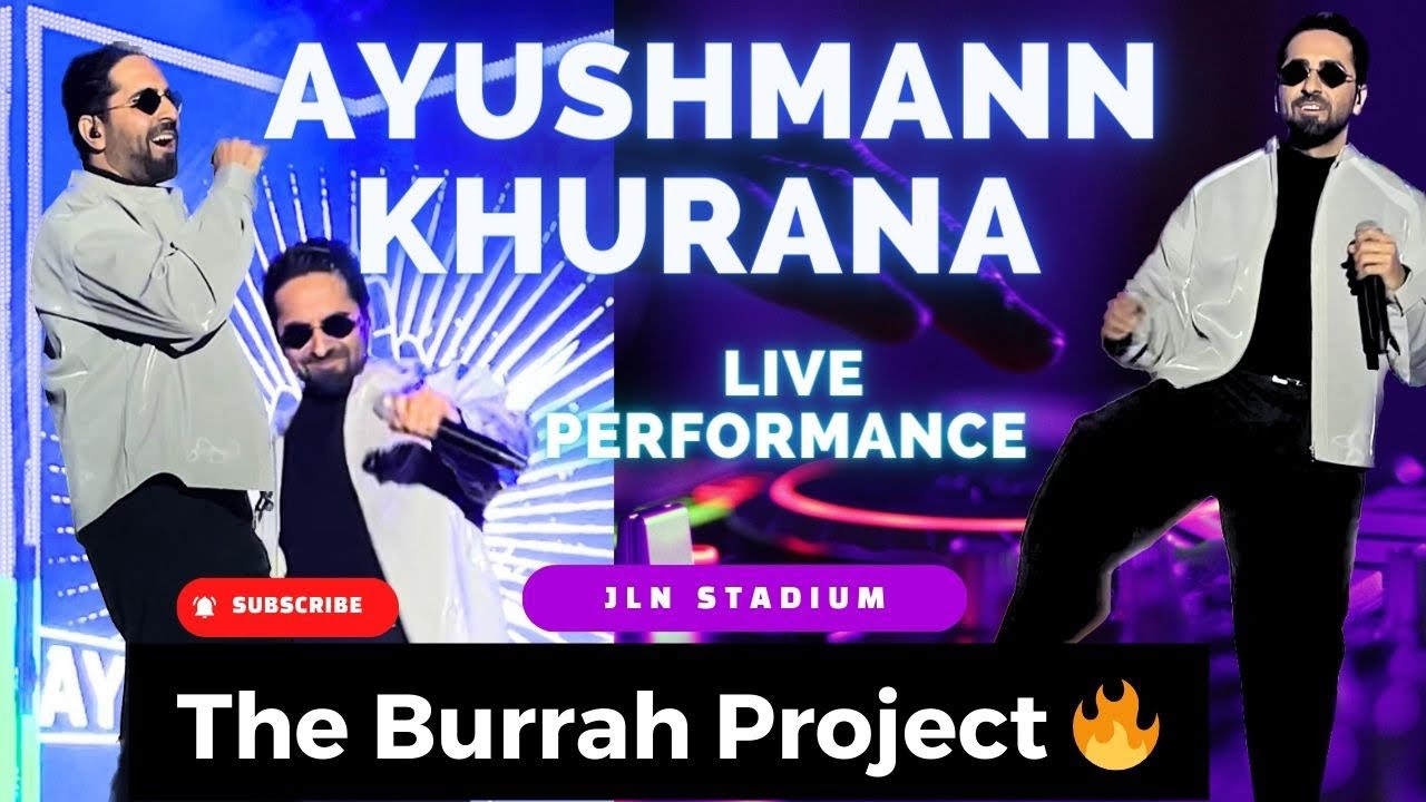 Ayushmann Khurana Live Concert in Delhi JLN Stadium | The Burrah ...