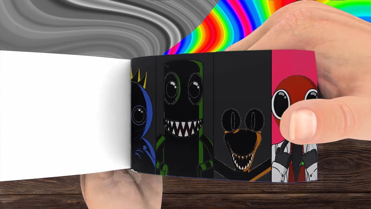 Flip Book Paranoid meme.[Rainbow friends], ||Roblox animation ...
