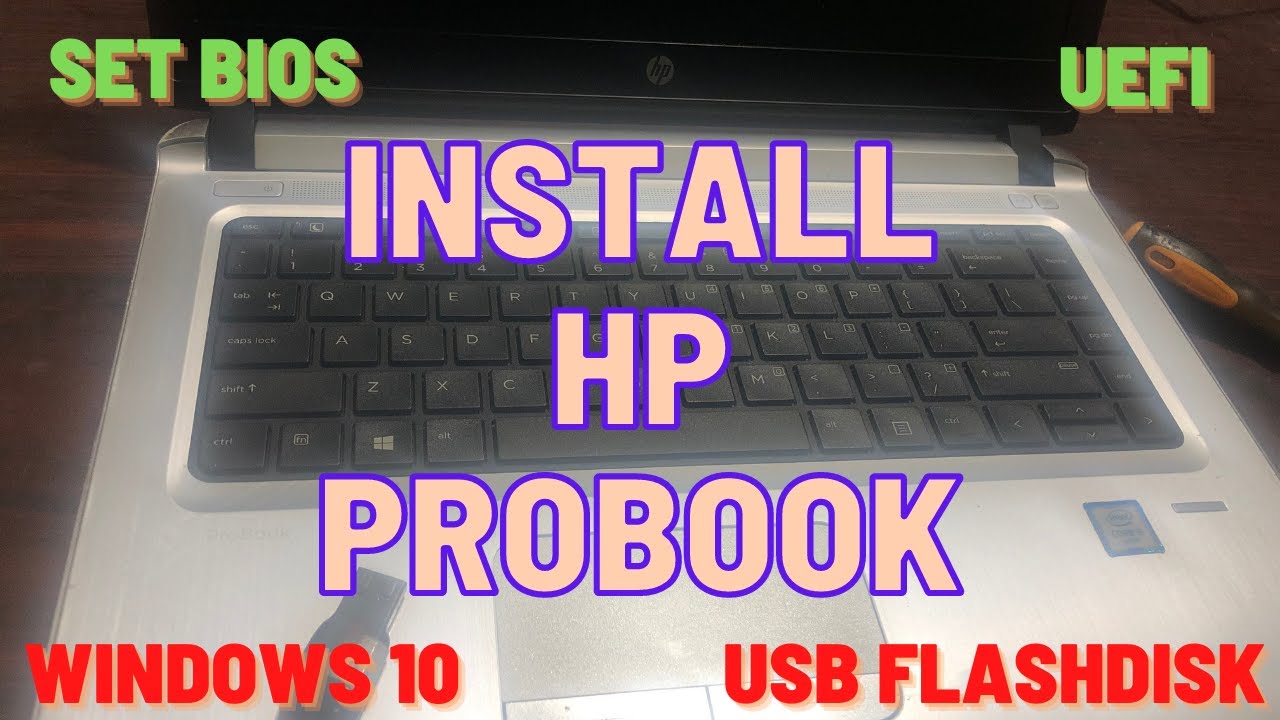 Install Laptop Notebook HP PROBOOK | SET BIOS - YouTube