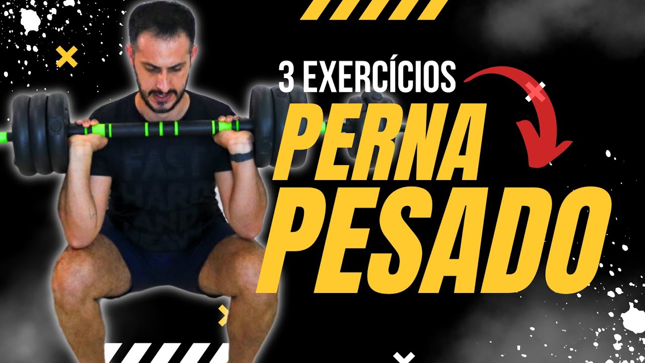 SUPER TREINO DE PERNA EM CASA com 3 exercícios para as pernas ...