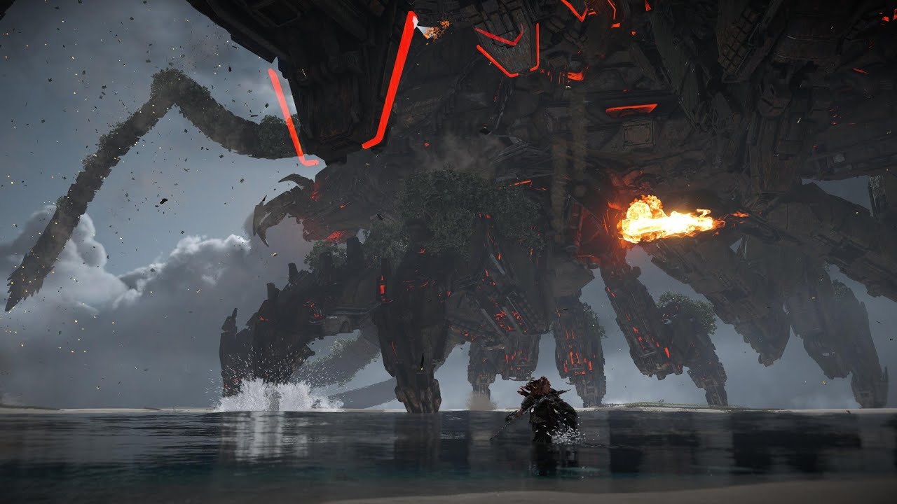 Horizon Forbidden Horus Battle Burning Shores Ultra Hard - YouTube