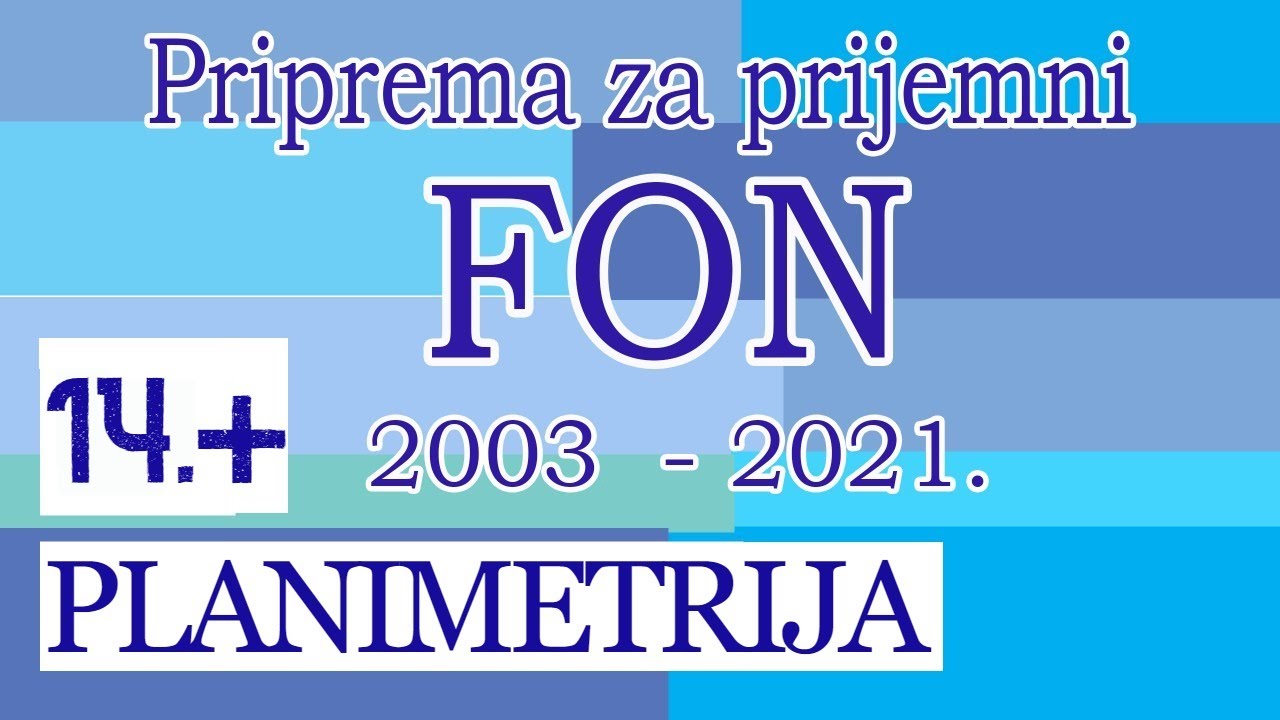 Planimetrija - Lekcija 14.+ - Priprema za prijemni - FON - YouTube