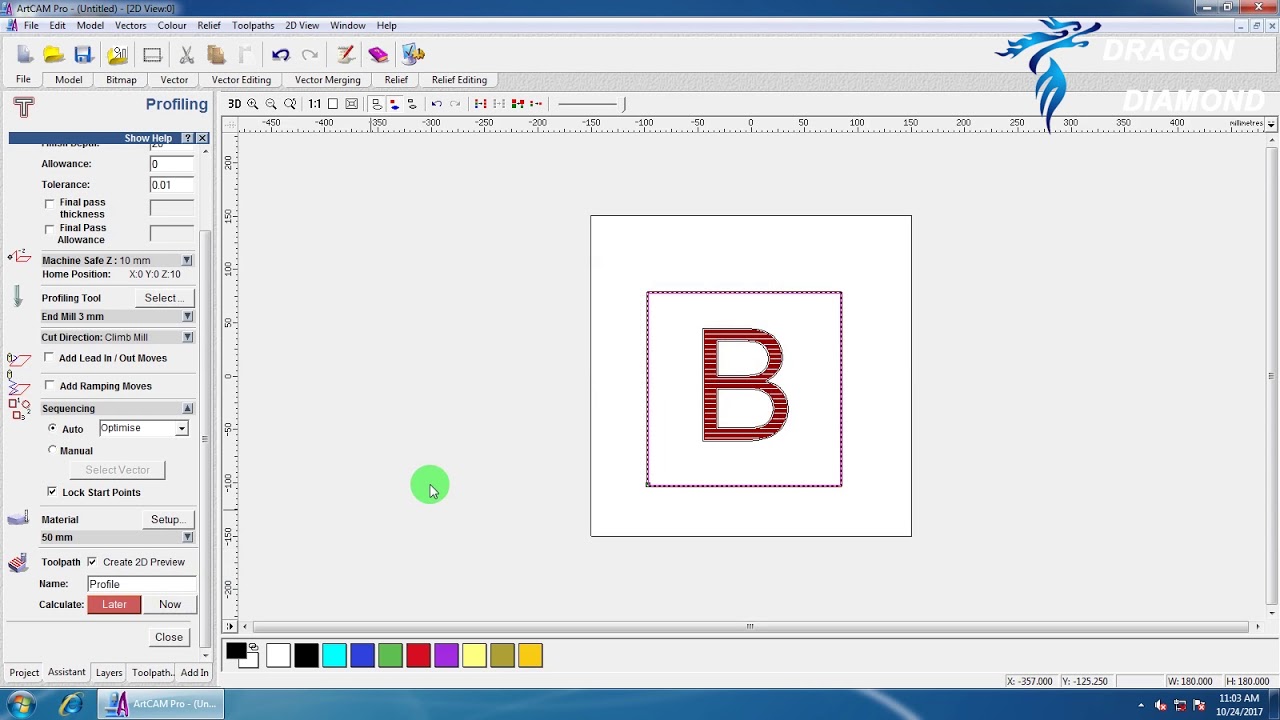 how to make Smart Engraving Toolpath in artcam For our customers? - YouTube