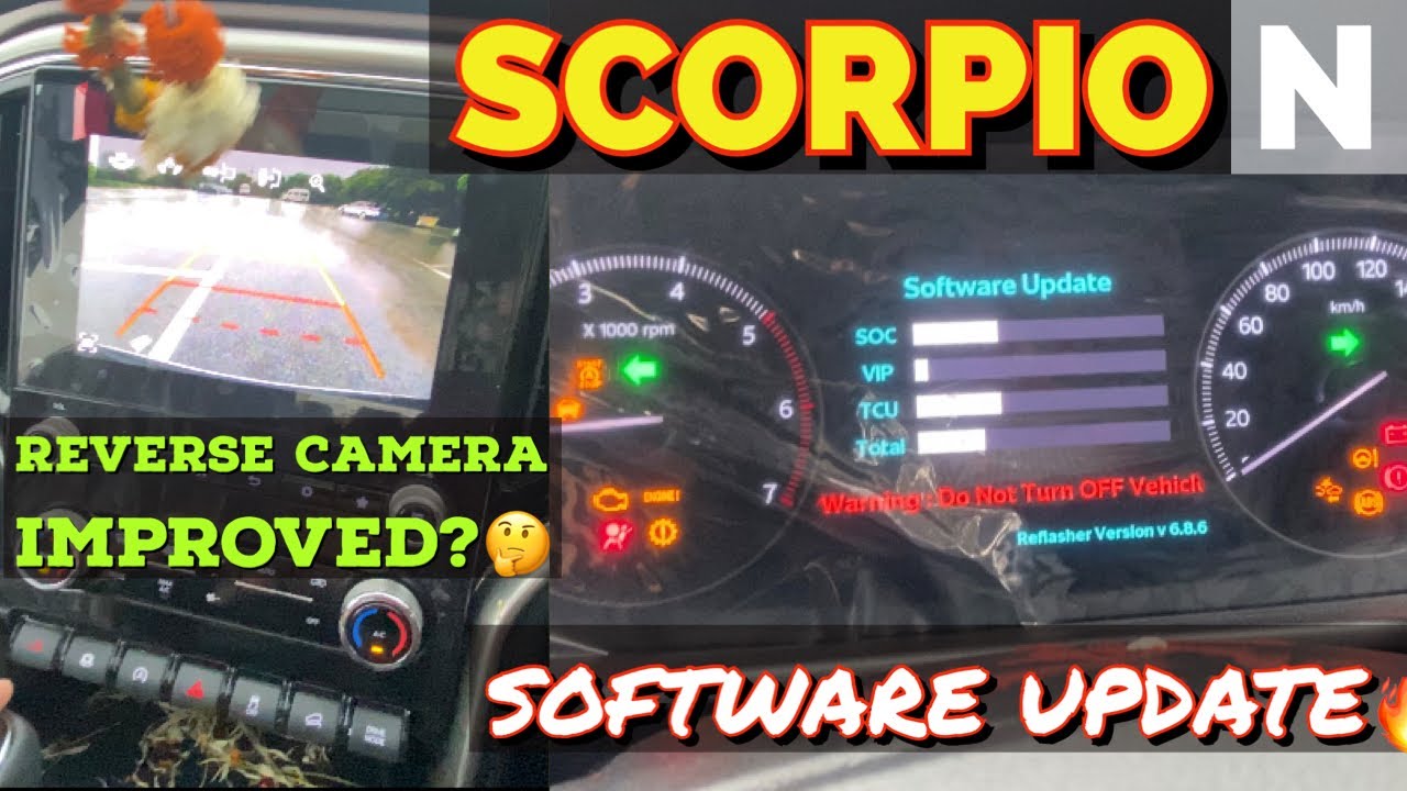 SCORPIO N SOFTWARE UPDATED🔥 | ANDROID AUTO | REVERSE CAMERA IMPROVED ...