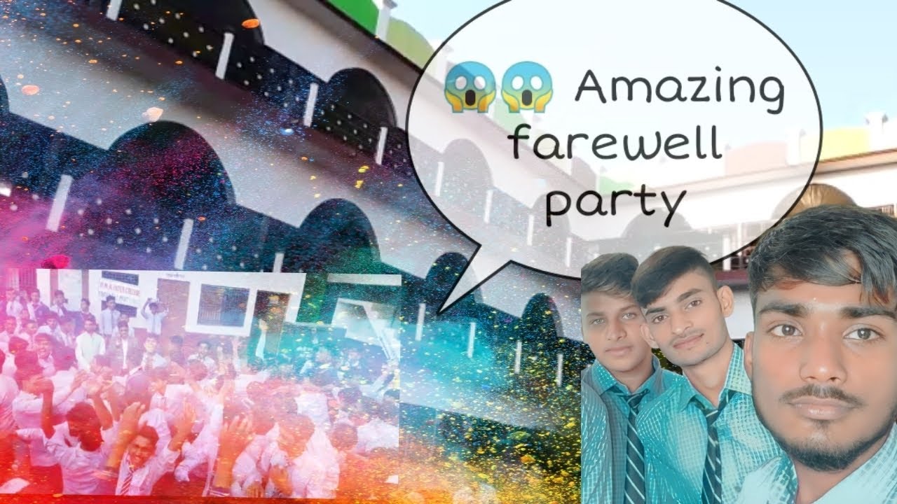 👉H.M.A. Inter College Harraiya basti (U.P.) || 😱😱Amazing farewell party ...