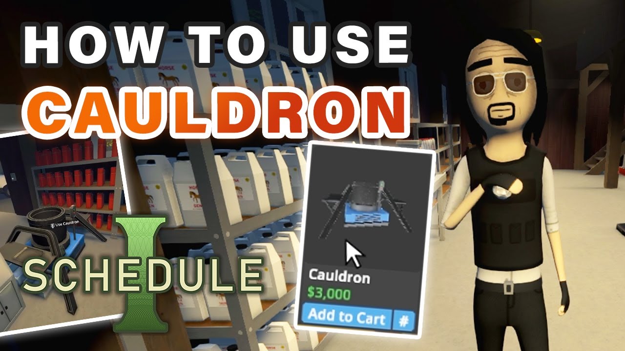 How to Use the Cauldron to Make Coke Schedule 1 - YouTube