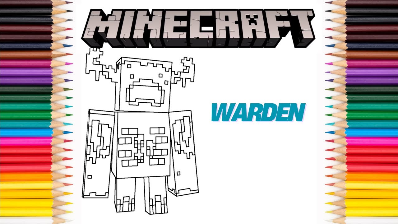 How to color Minecraft Warden. Must Watch! - YouTube