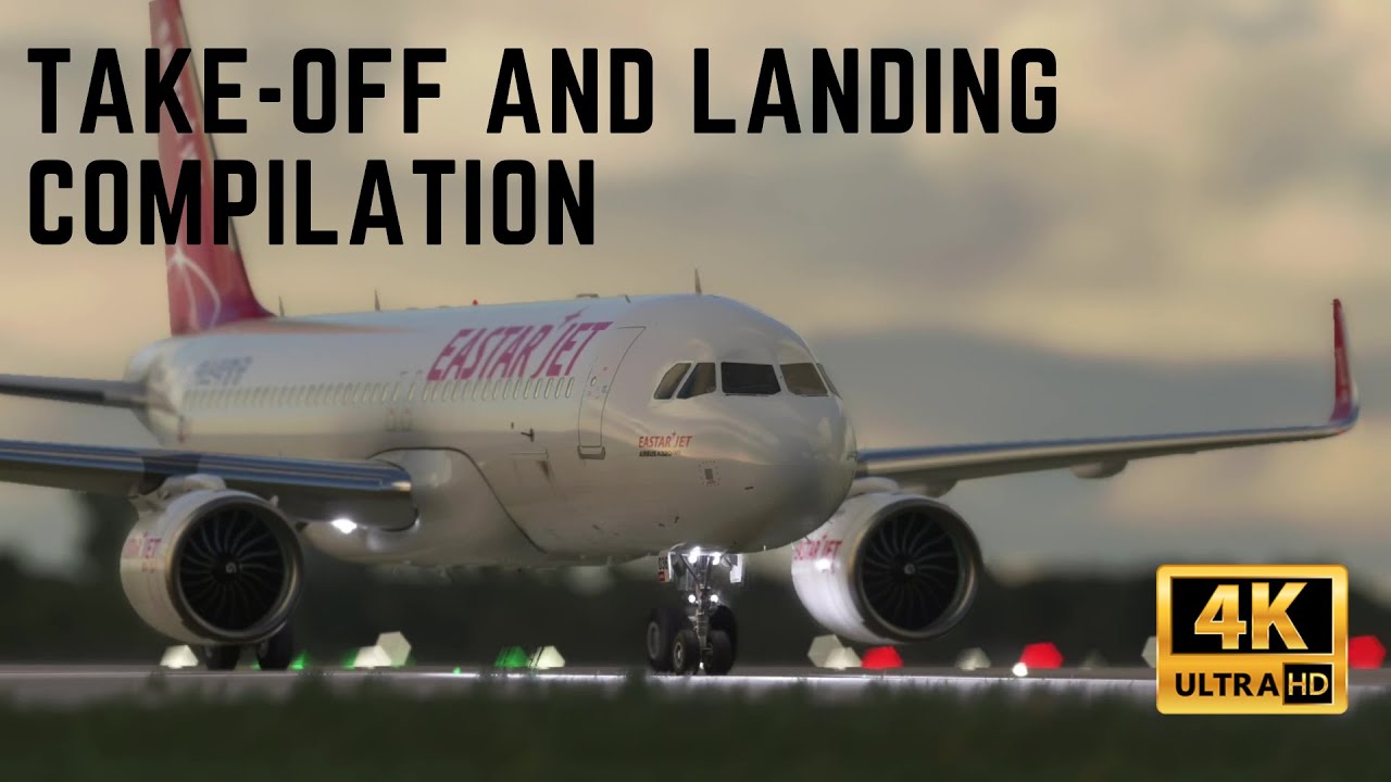 Take-off and landing compilation / Microsoft Flight Simulator 2020 4K ...
