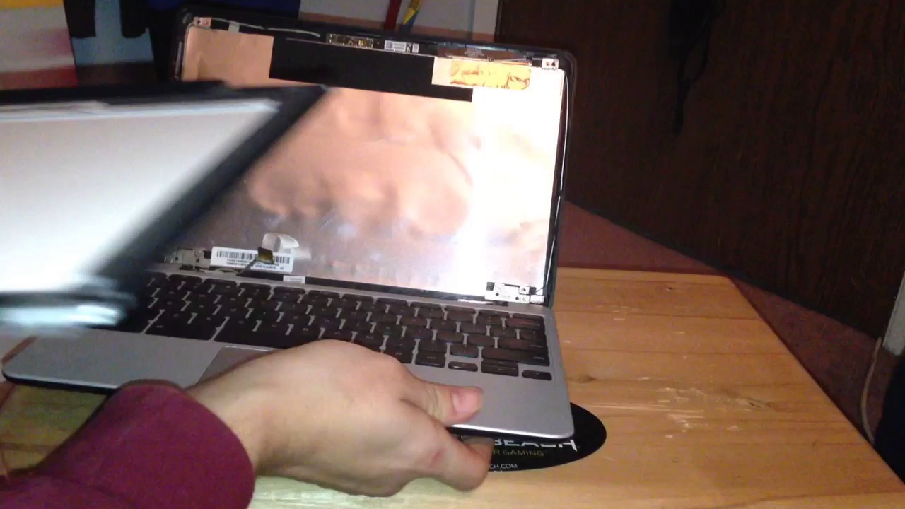 Laptop Screen Replacement Asus Chromebook c201p - YouTube