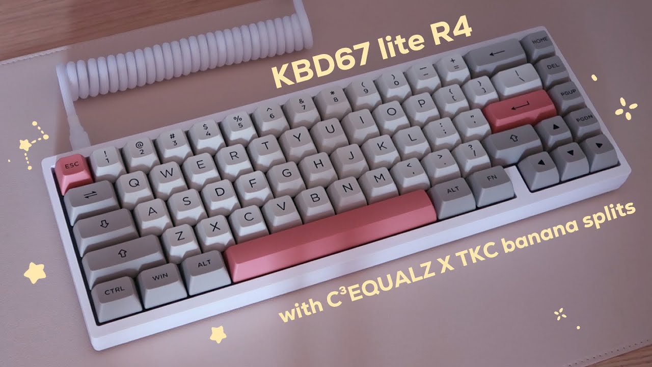 my first time building a keyboard & sound test [KBD67 lite R4] - YouTube