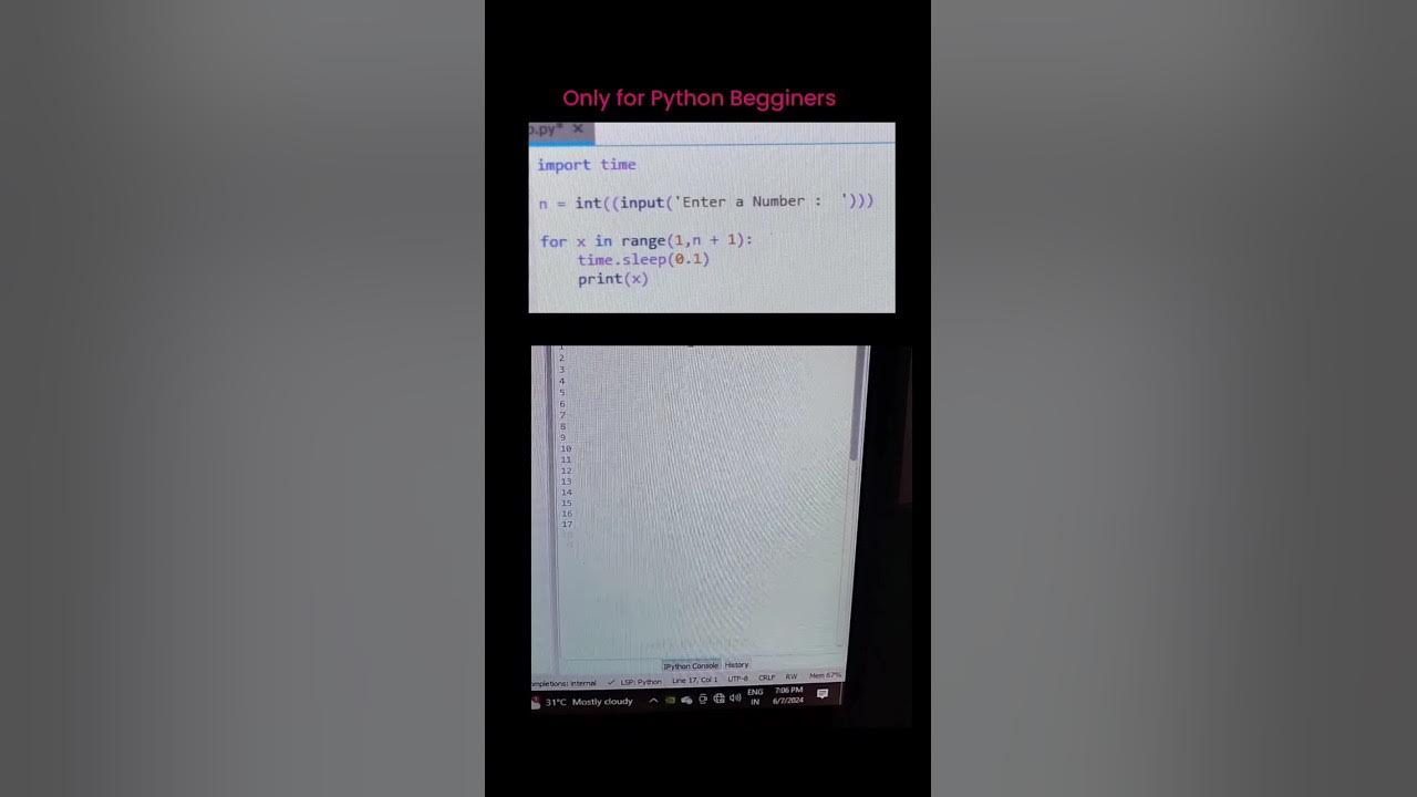 Printing Numbers Using Python Pawansrikanth 2005 Pawansrikanth Python Programming Coding