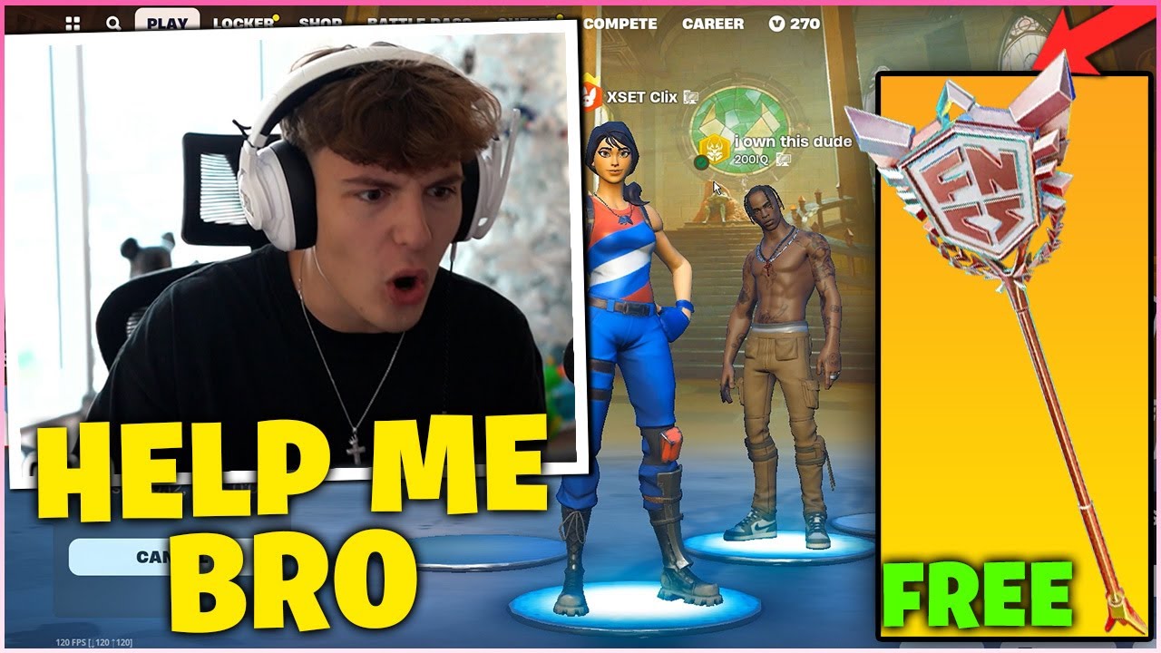 CLIX & MR Savage FINALLY UNLOCK Free FNCS PICKAXE In ONE GAME! (FNCS ...