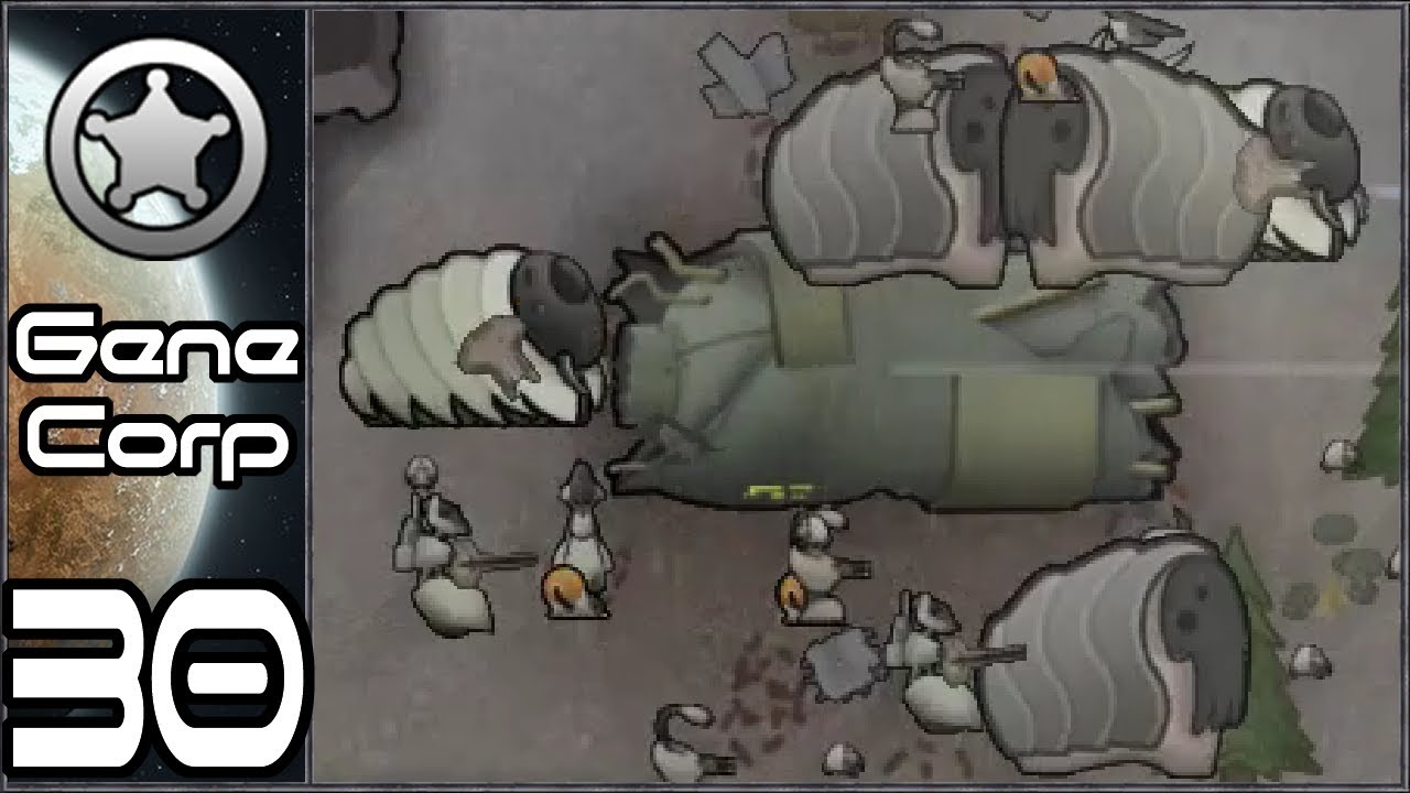 Rimworld: GeneCorp #30 - Huge Mechanoid Attack - YouTube