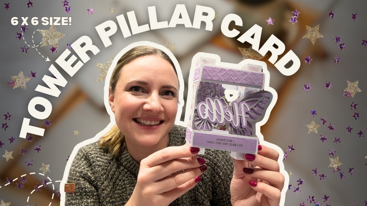 Such a CUTE Card Fold | Tower Pillar Card | NO DIES NEEDED! - YouTube