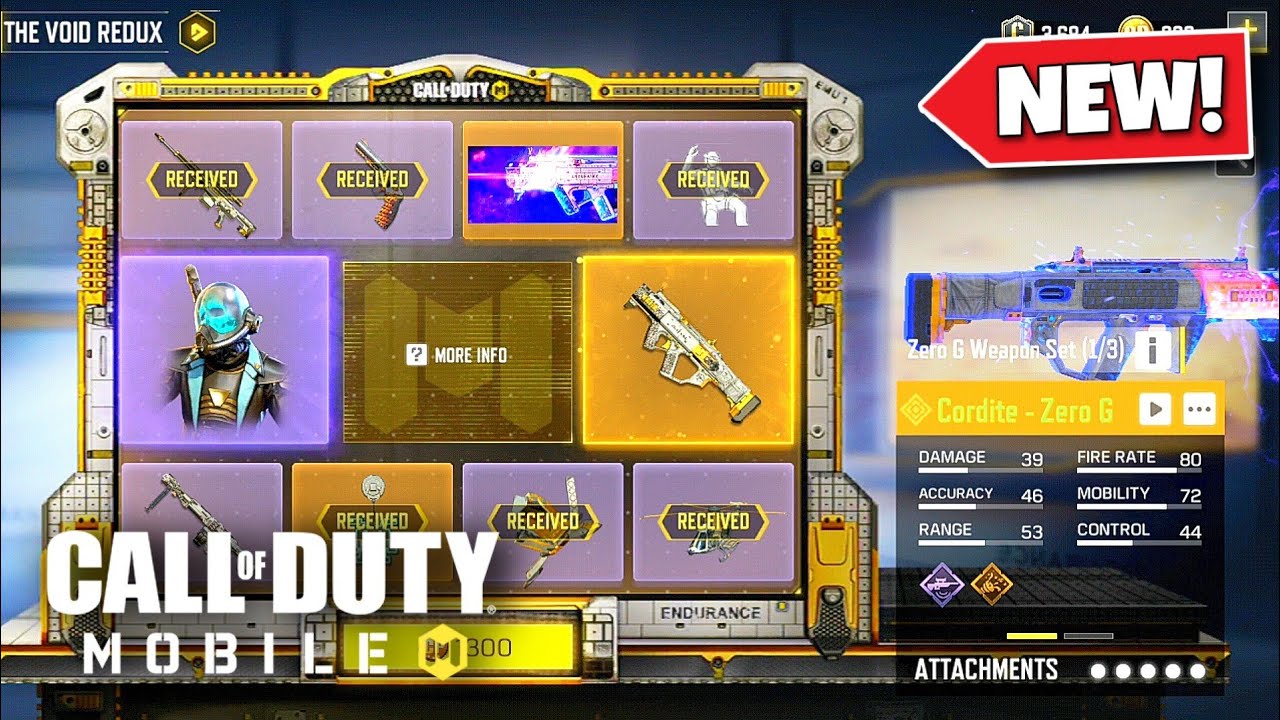 *NEW* CALL OF DUTY MOBILE - THE VOID DRAW! Legendary Cordite "ZERO G ...