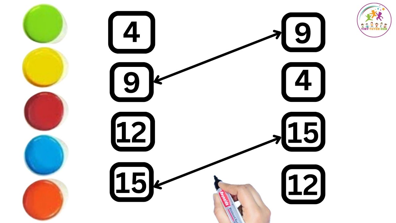Match the same number | Number Recognition | Maths Worksheet for ...