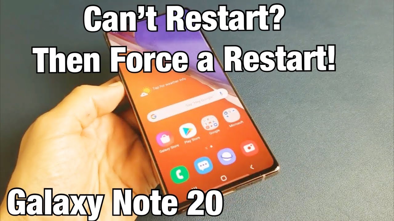 Galaxy Note 20: Frozen Screen, Unresponsive, Stuck on Logo (FIXED ...