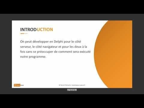 Faire une application web avec Delphi - YouTube