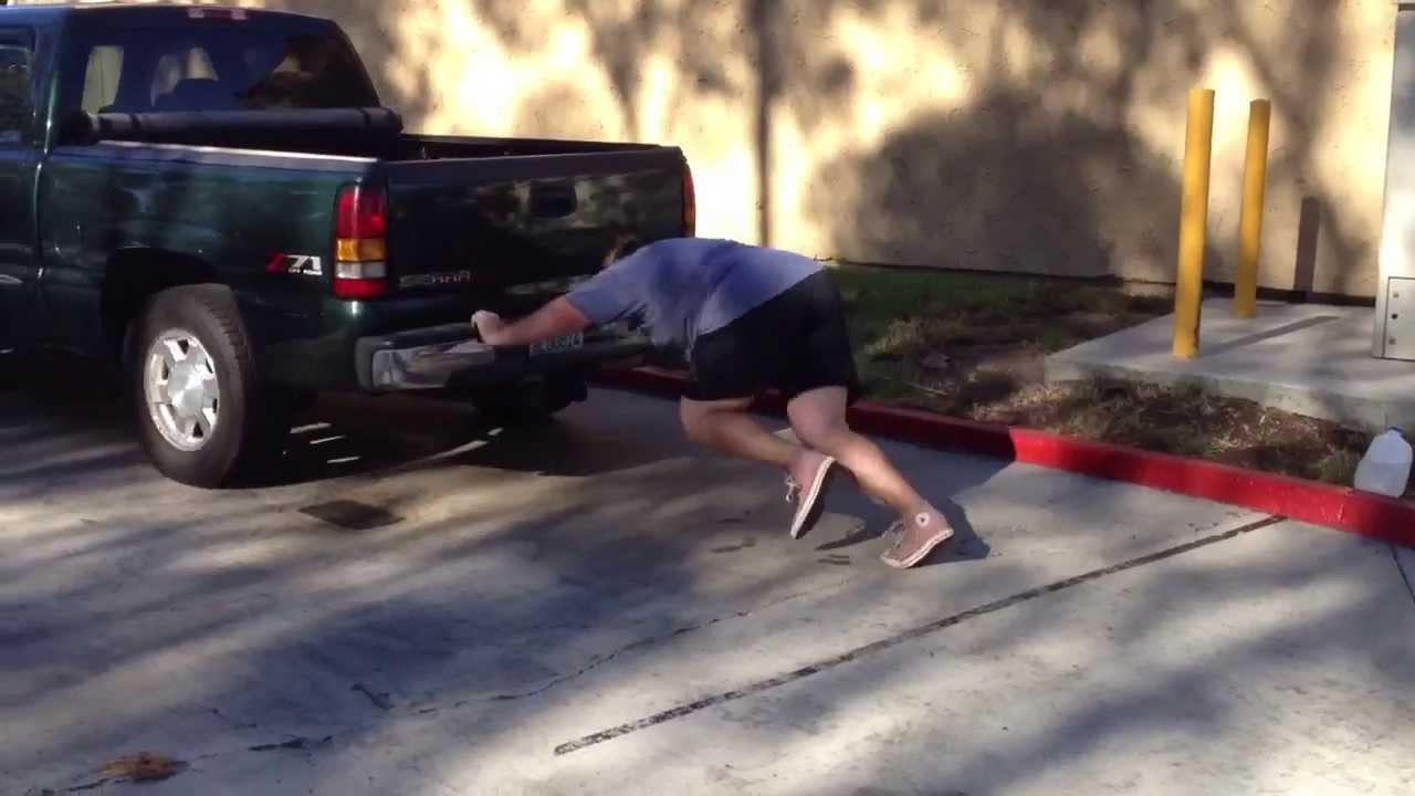 250/150/100 Sandbag Load and Truck Push - YouTube