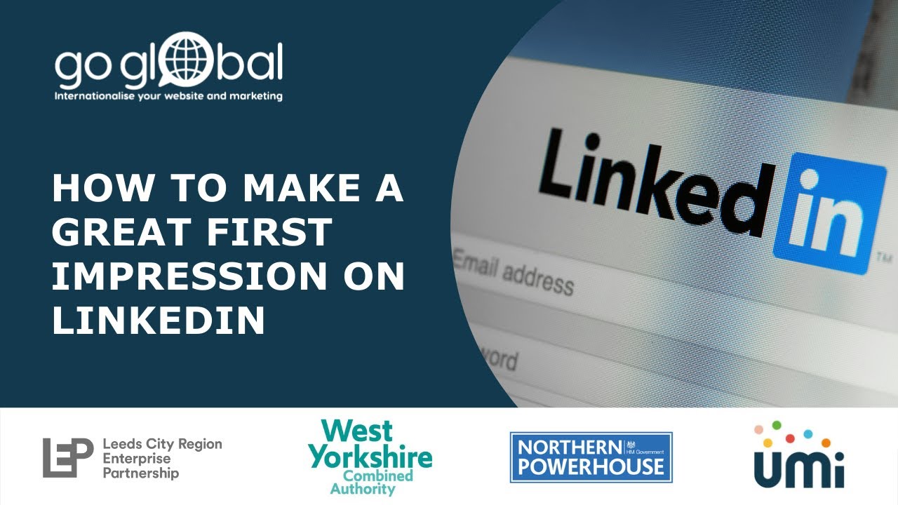 How to make a great first impression on LinkedIn - Go Global - YouTube