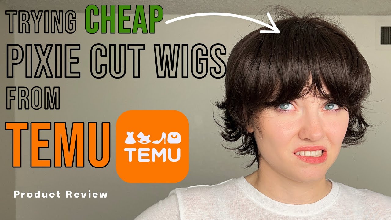 Trying Cheap PIXIE CUT WIGS from TEMU 🥴 Product Review! - YouTube