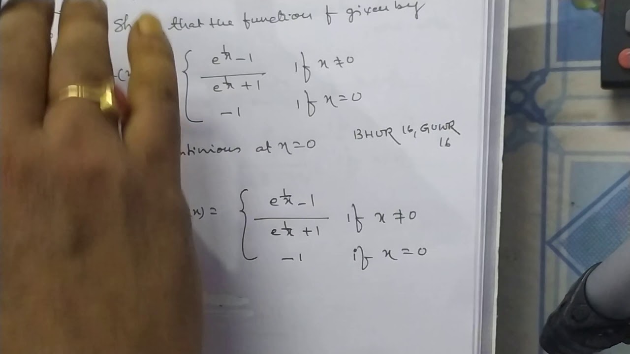 Continuity and differentiability video-7 - YouTube