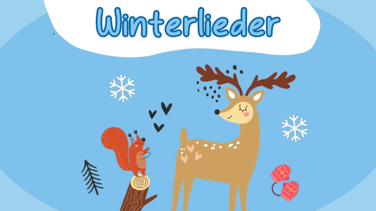 Winterlieder - Die 5 schönsten Kinderlieder im Winter Karussell ...