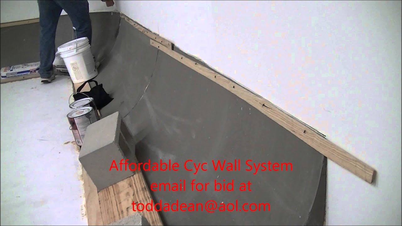 Affordable Cyc Wall System install time lapse - YouTube